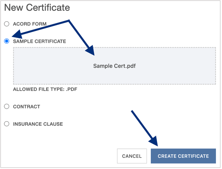 Sample Certificate
